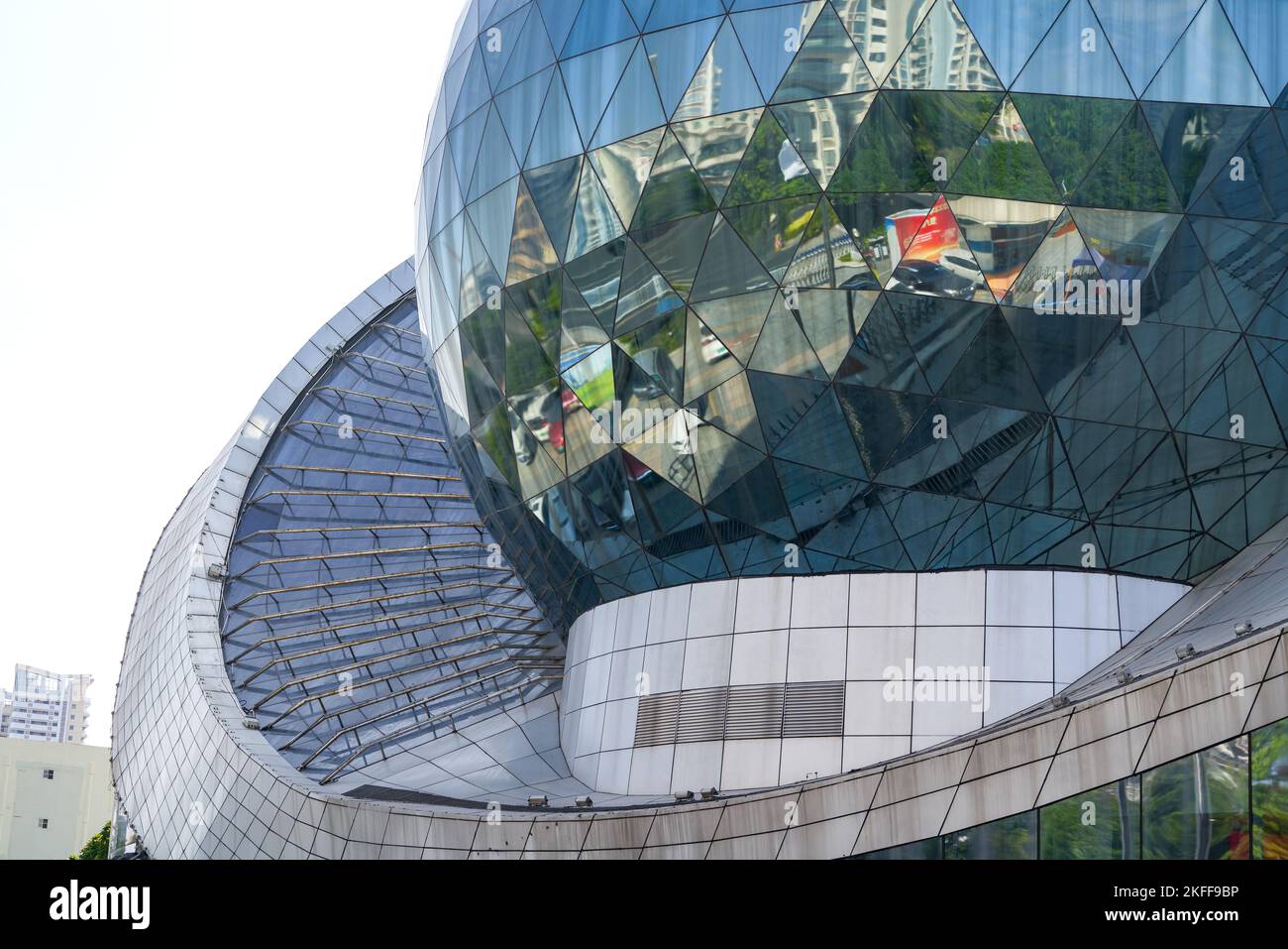 Partial close-up of Modern Architecture Science and Technology Museum ...