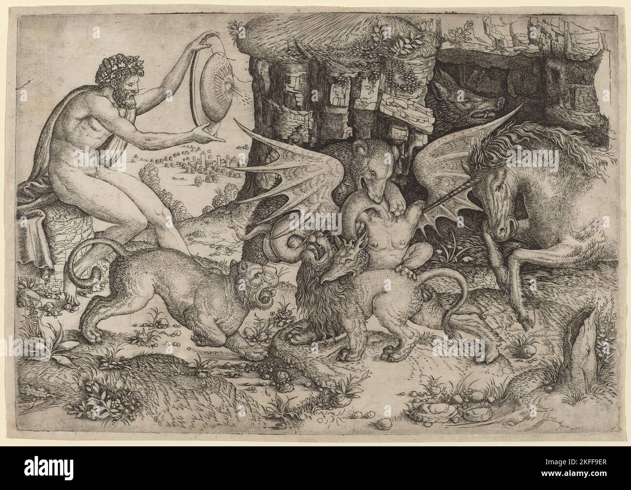 Allegorical Theme: Combat of Animals, c. 1515/1520 Stock Photo - Alamy