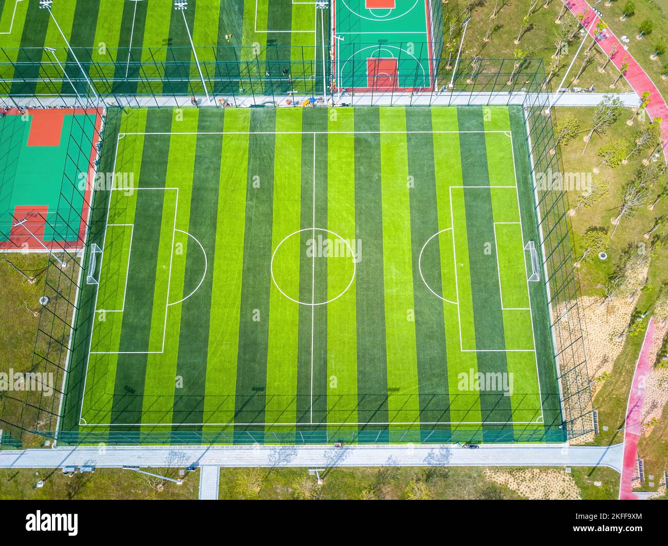 Aerial photography new football field hi-res stock photography and ...