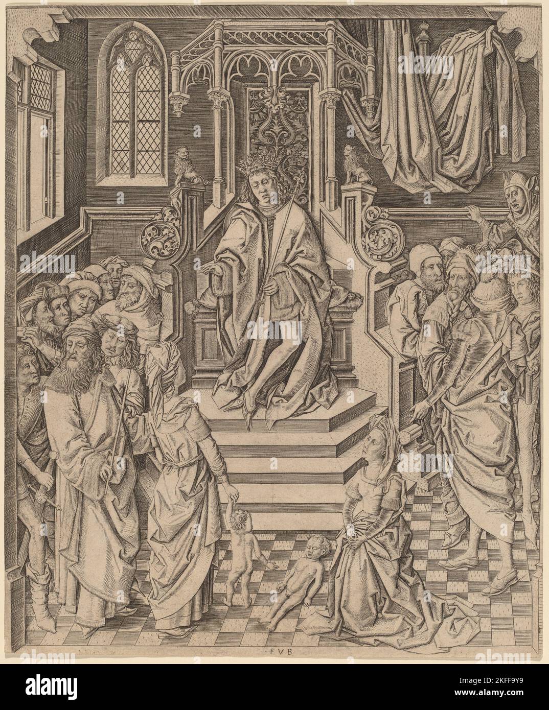 The Judgment of Solomon, c. 1480 Stock Photo - Alamy