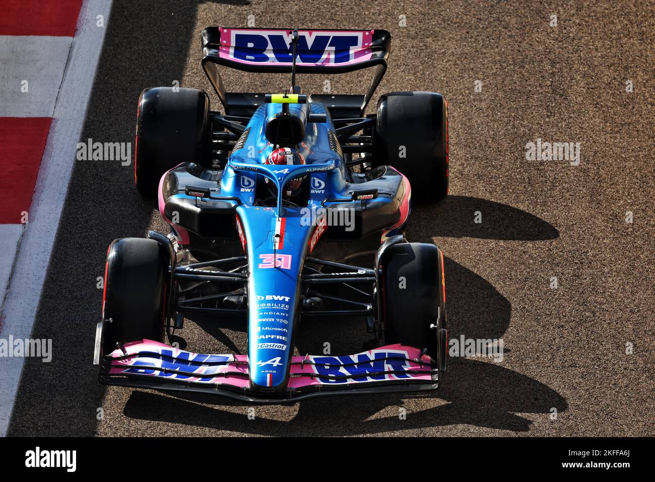 Esteban Ocon (FRA) Alpine F1 Team A522. Abu Dhabi Grand Prix, Friday ...