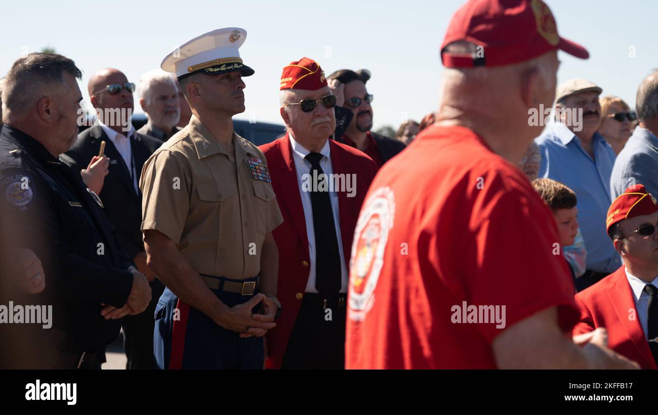 U.S. Marine Corps Col. Justin Ansel, the assistant chief of staff for ...