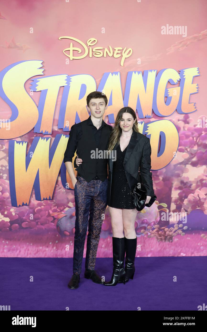 Henry Calvert attends the UK Premiere of "Strange World" at Cineworld ...