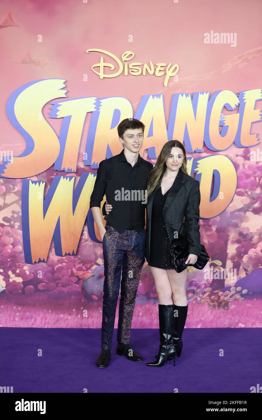 Henry Calvert attends the UK Premiere of "Strange World" at Cineworld ...