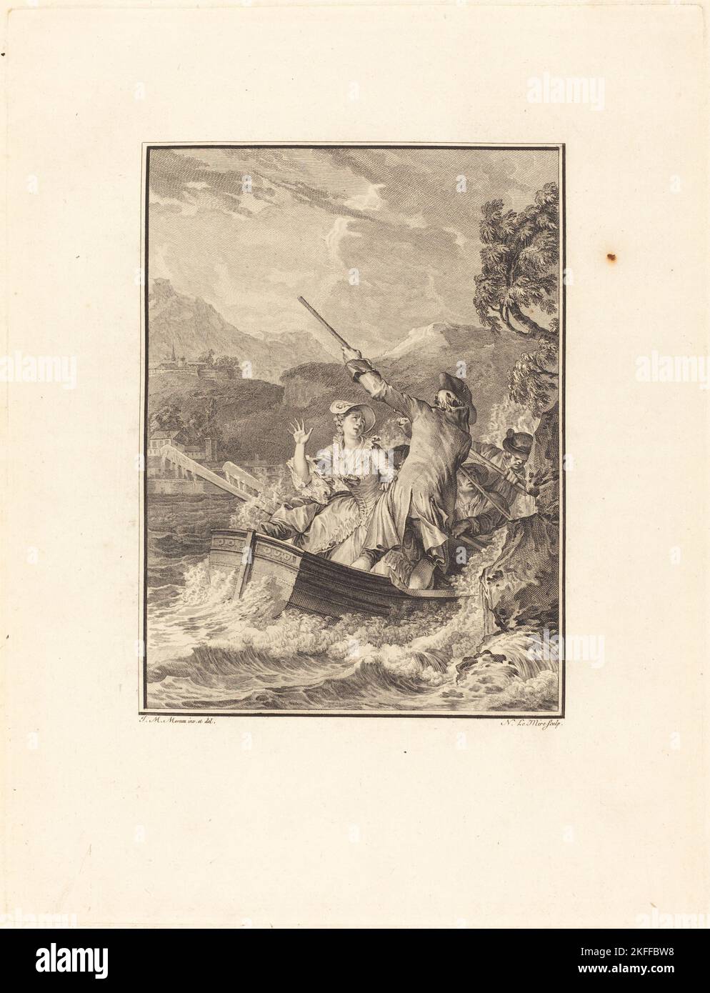 La barque, 1777 Stock Photo - Alamy