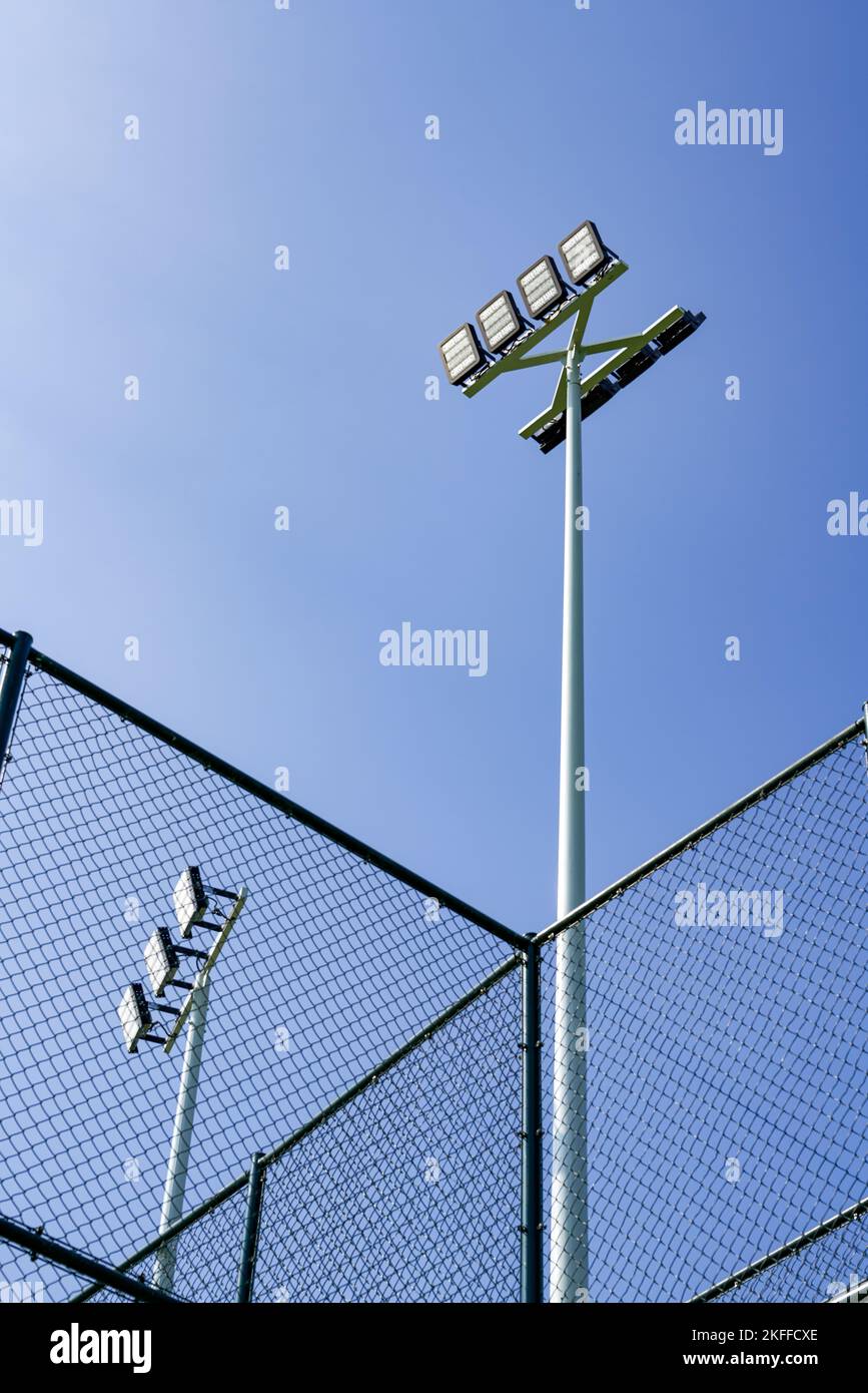 Stadium light poles hi-res stock photography and images - Alamy