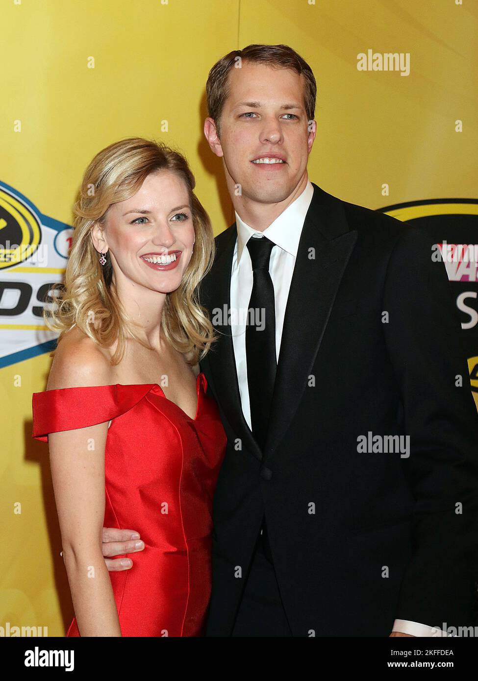 Brad Keselowski, Paige White attending the 2015 NASCAR Sprint Cup ...