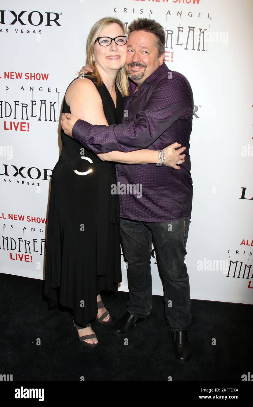 Terry Fator, Angie Fator attending Superstar Magician CRISS ANGEL's ...