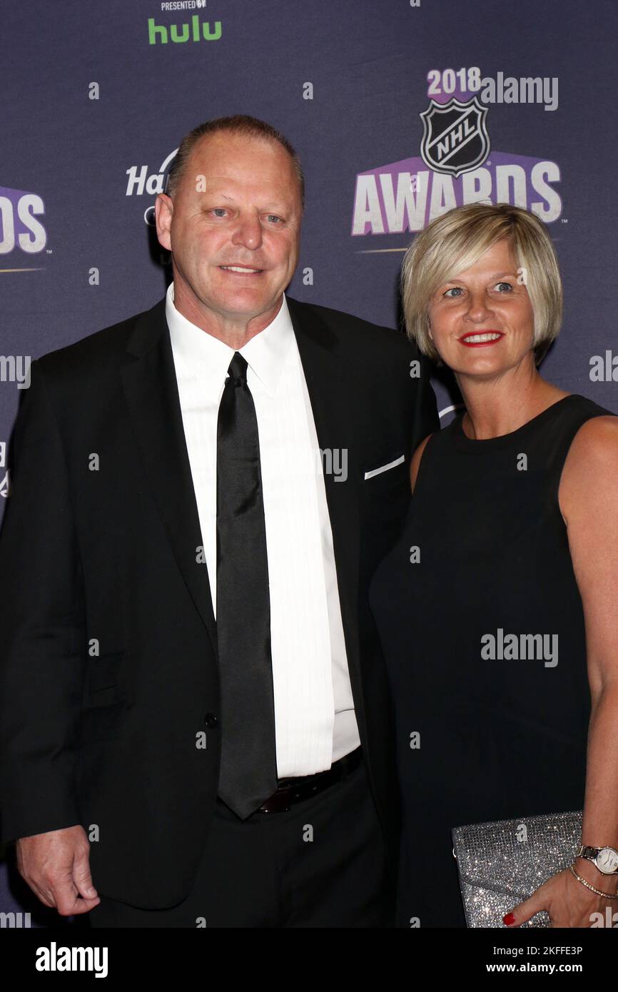 Gerard Gallant and wife Pam Gallant attending the 2018 NHL Awards at ...