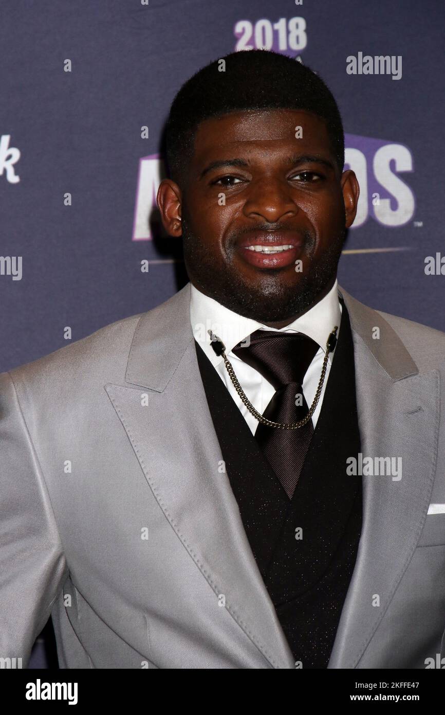 PK Subban attending the 2018 NHL Awards at the Hard Rock Hotel & Casino ...