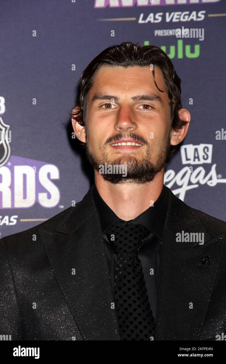 Connor Hellebuyck attending the 2018 NHL Awards at the Hard Rock Hotel ...