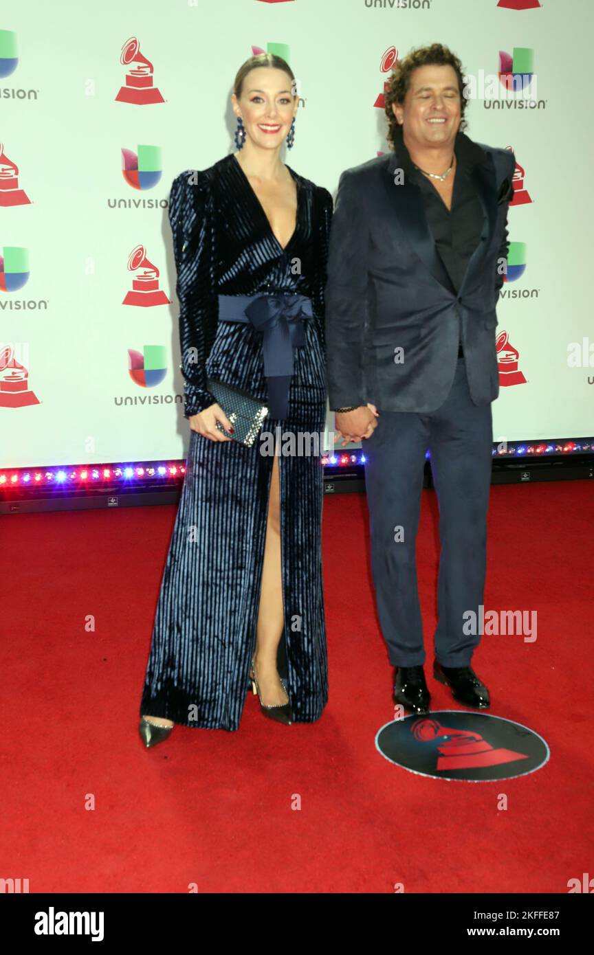 Carlos Vives, Claudia Elena Vasquez attending the 19th Annual Latin ...