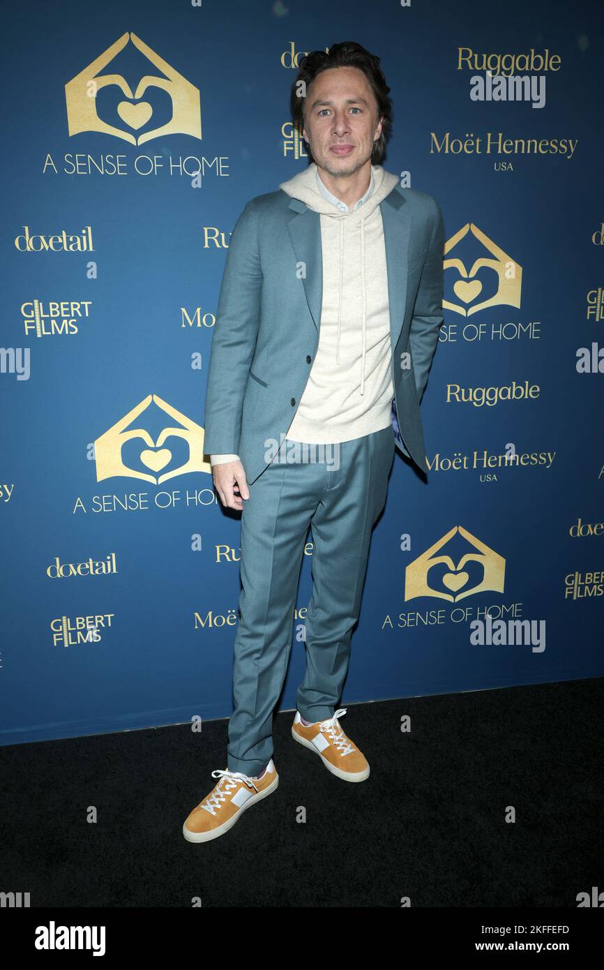 Los Angeles, Ca. 17th Nov, 2022. Zach Braff at A Sense Of Home Gala and ...