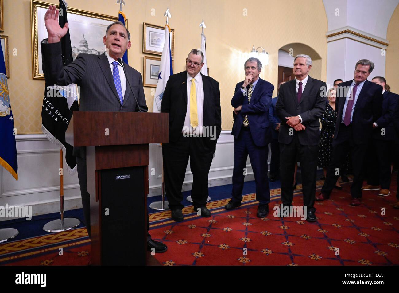 Sen. John Boozman makes remarks during the Air Force’s 75th birthday ...