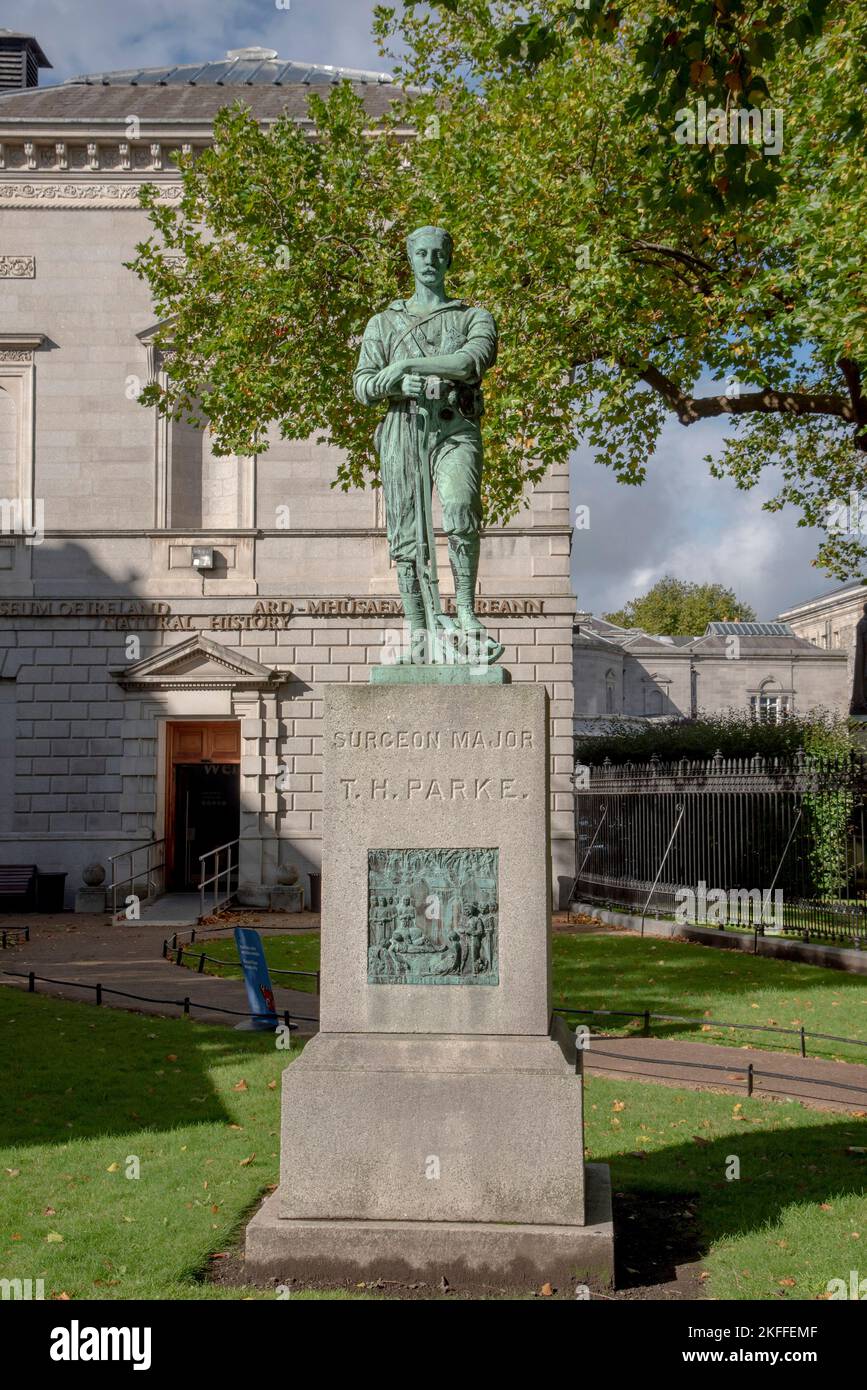 Thomas Heazle Parke statue in Merrion Square Dublin Ireland Stock Photo ...
