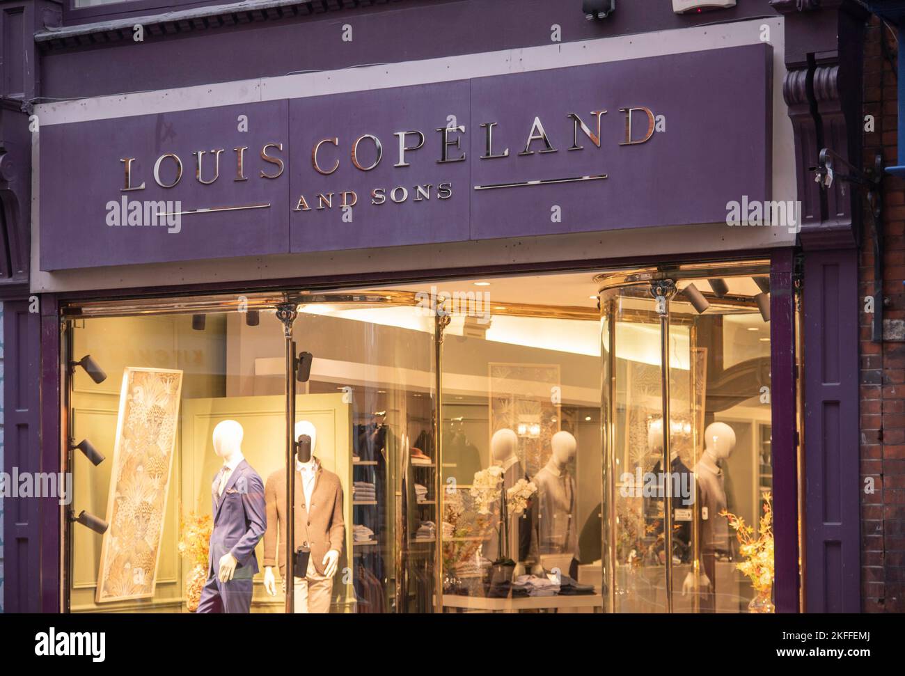 Louis Copeland and Sons on Wicklow Sreet in Dublin Ireland Stock Photo ...