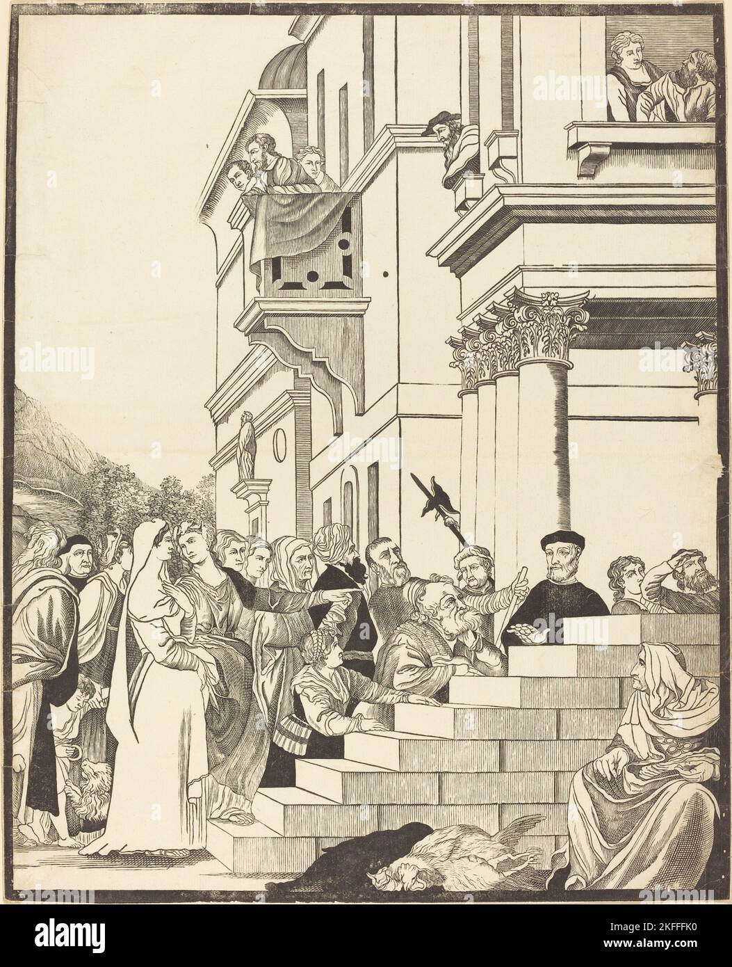 Presentation of the Virgin in the Temple [center plate], 1742 Stock Photo - Alamy