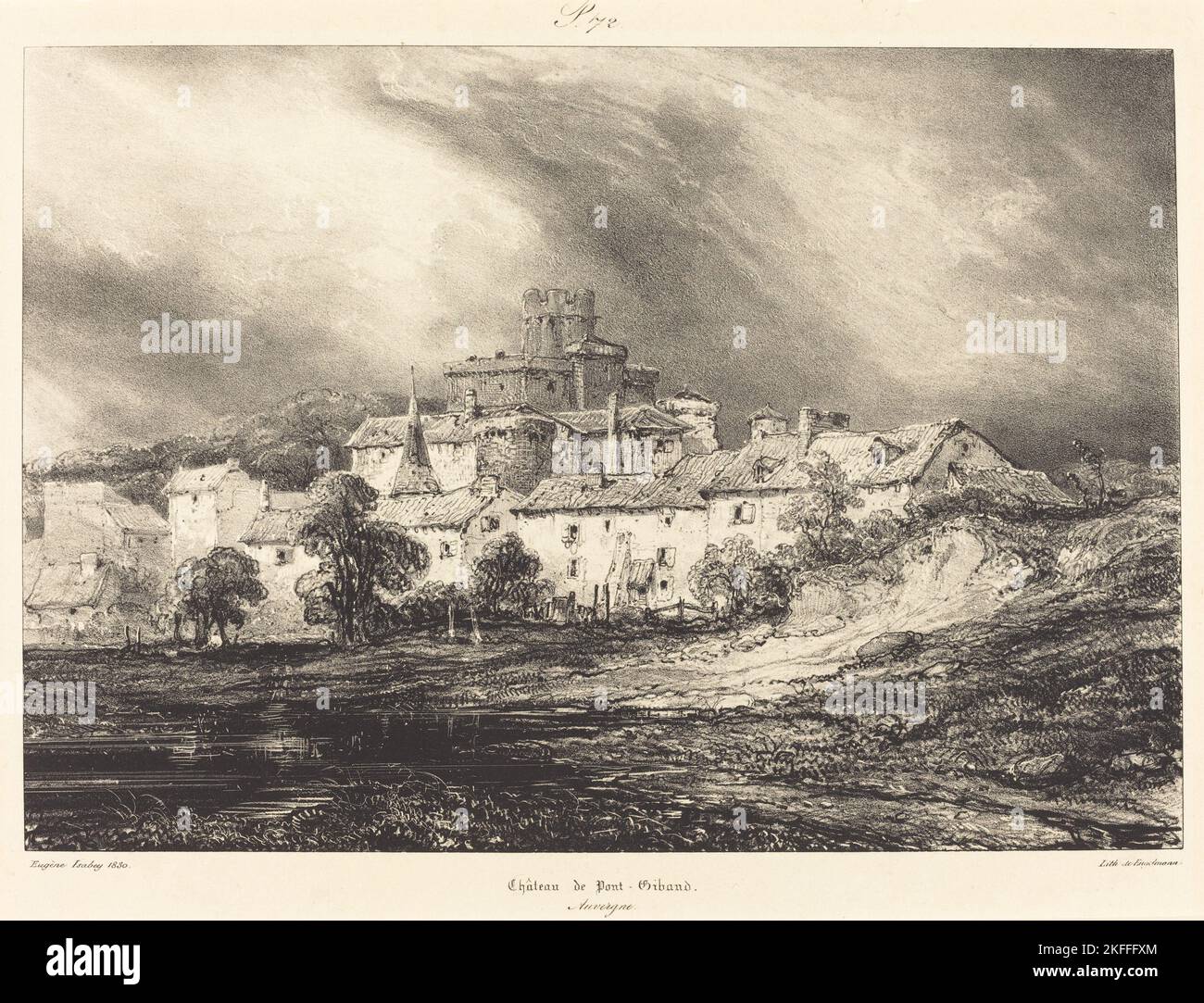 Château de Pont-Gibaud Stock Photo - Alamy