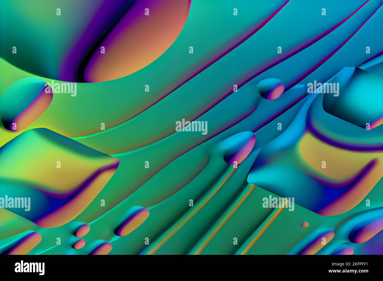 abstract 3d fractal background with smooth liquid forms Stock Photo - Alamy