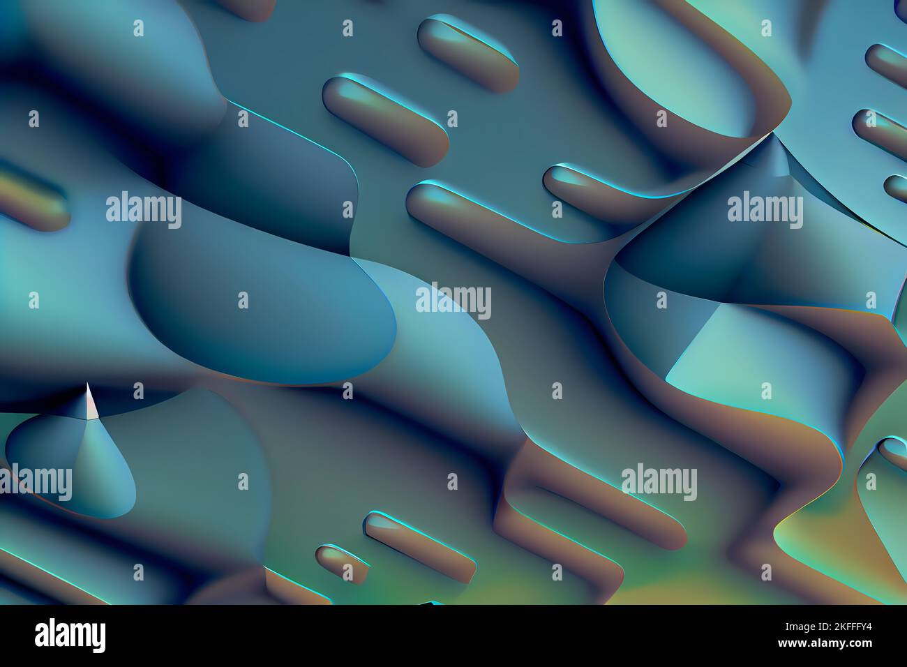 abstract 3d fractal background with smooth liquid forms Stock Photo - Alamy