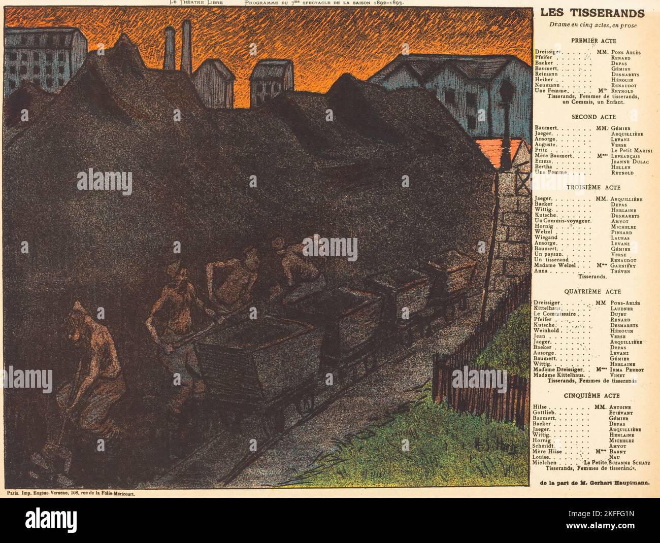 Les Tisserands, 1893 Stock Photo - Alamy