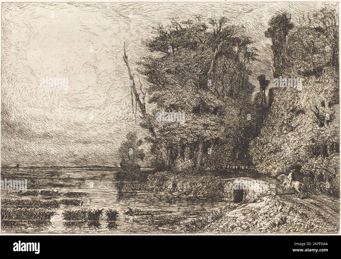 Orage à la Fin du jour, 1868 Stock Photo - Alamy