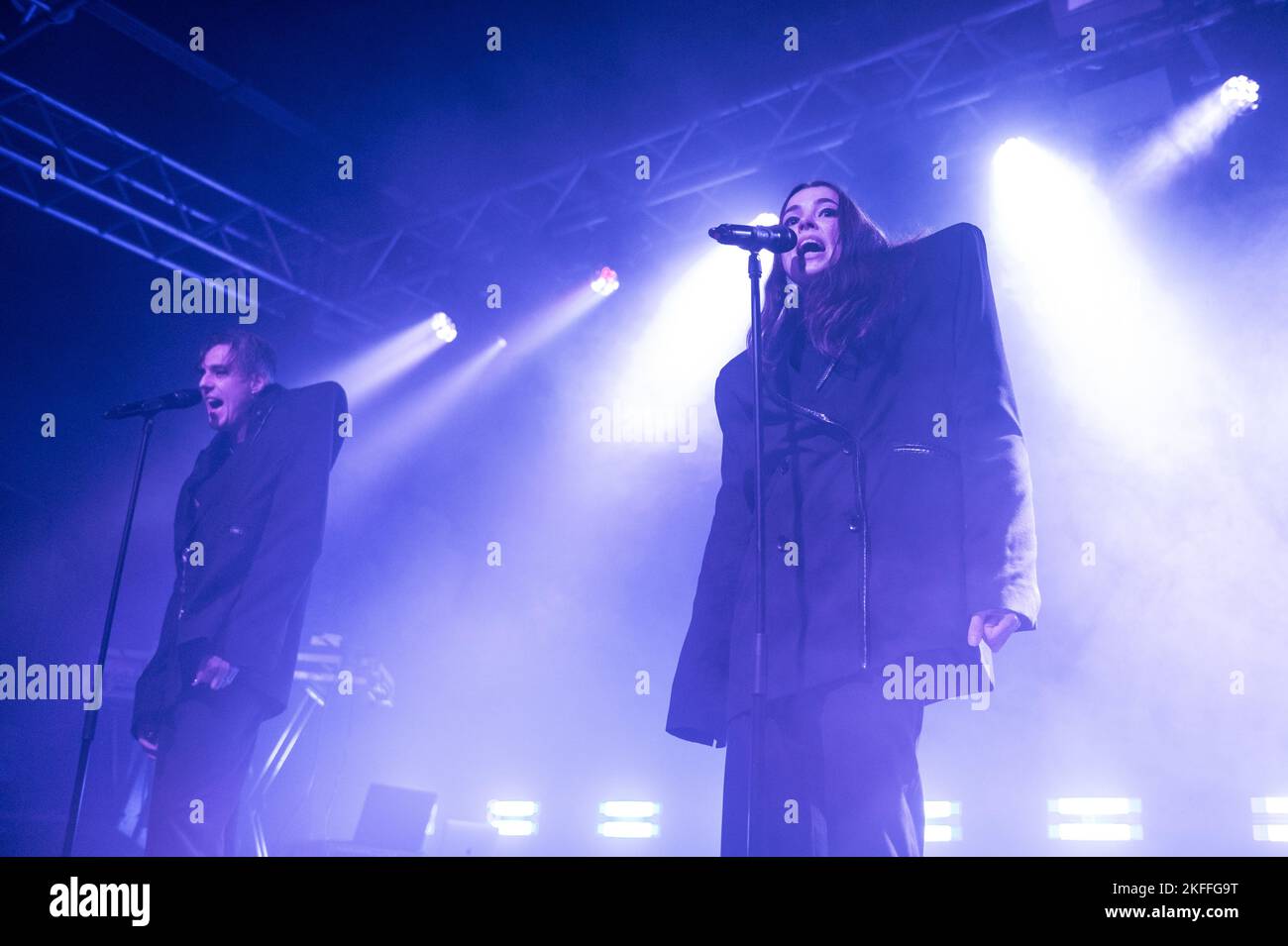 Leeds, UK. 17th Nov, 2022. Confidence Man perform at Stylus, Leeds, UK ...