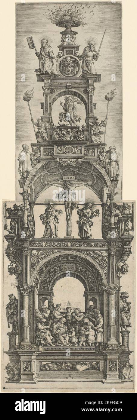 Triumphal Altar with Stages in the Life of Christ, 1518 Stock Photo - Alamy