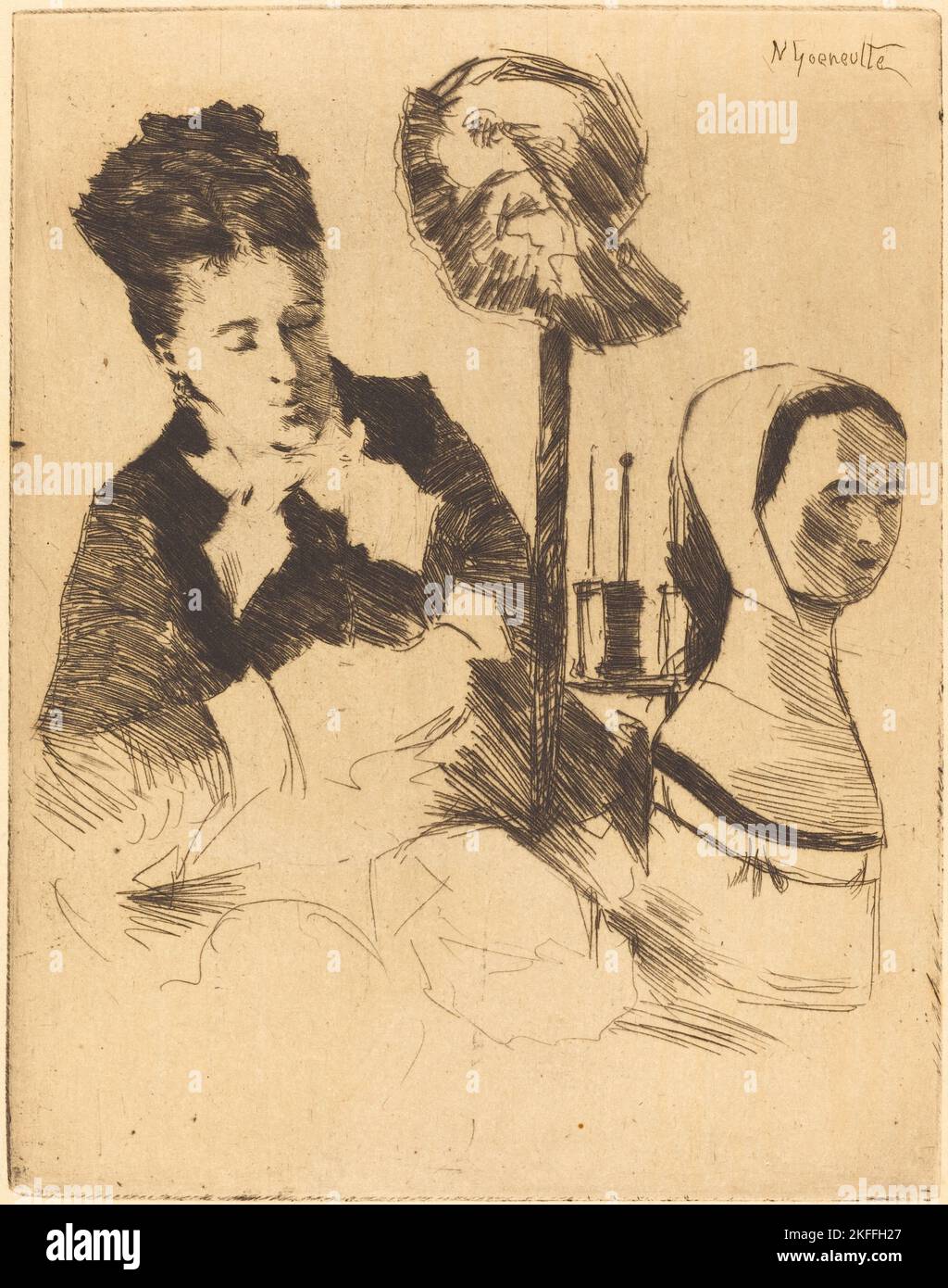 The Milliner (La modiste Stock Photo - Alamy
