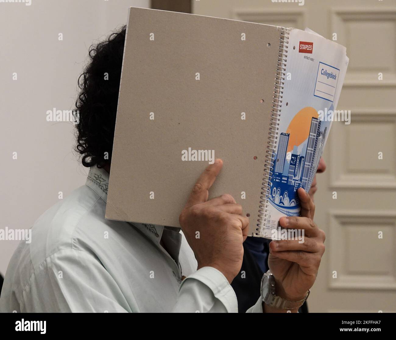 Hamburg, Germany. 18th Nov, 2022. The defendant in the trial of the ...