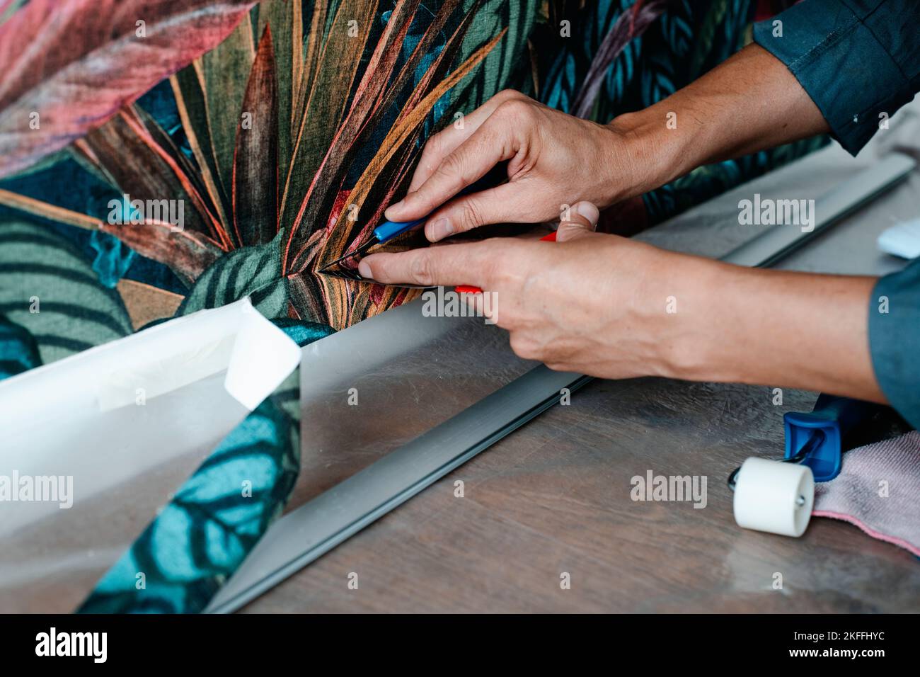 Wallpaper worker hi-res stock photography and images - Alamy