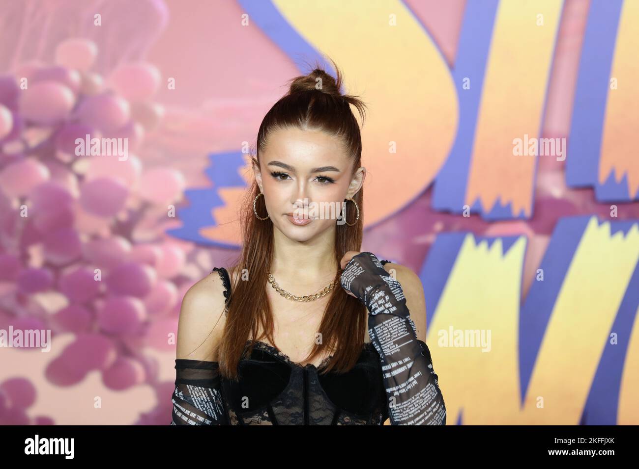 Frankie Sims attends the UK Premiere of "Strange World" at Cineworld ...