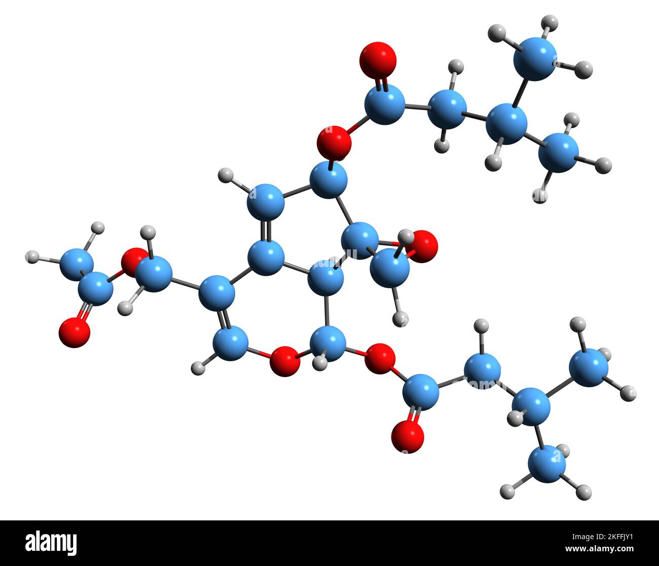 3D image of Valtrat skeletal formula - molecular chemical structure of ...