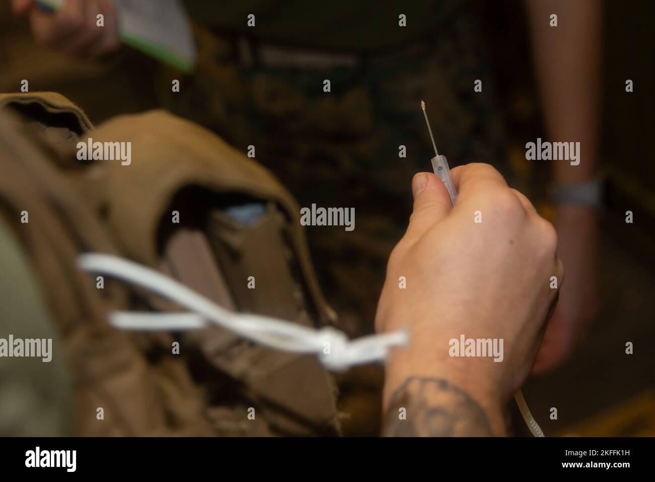 U.S. Navy hospital corpsman 3rd class Gavin Knowles, a platoon corpsmen ...