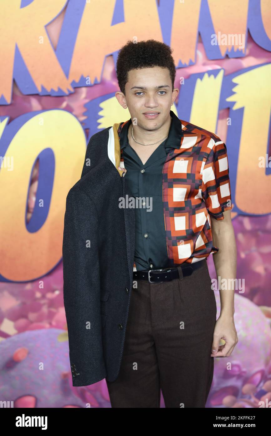 Thomas Young attends the UK Premiere of "Strange World" at Cineworld ...