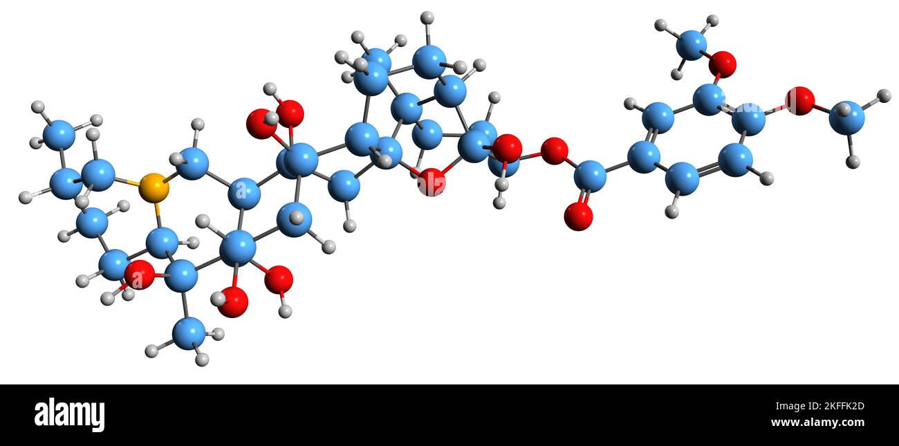 3D image of Veratridine skeletal formula - molecular chemical structure ...