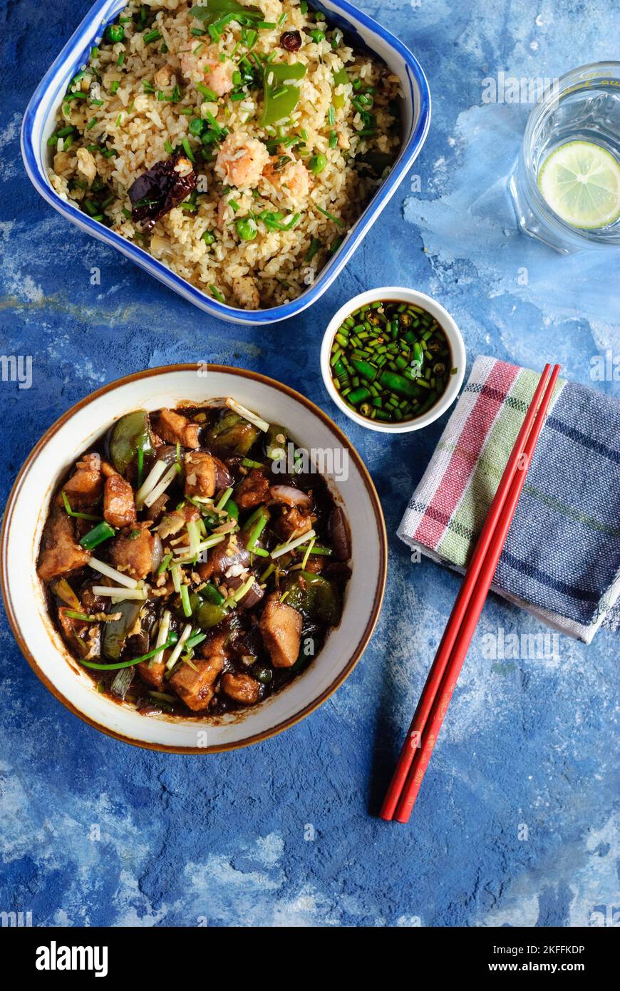 A vertical shot of delicious east asian cuisine Stock Photo - Alamy