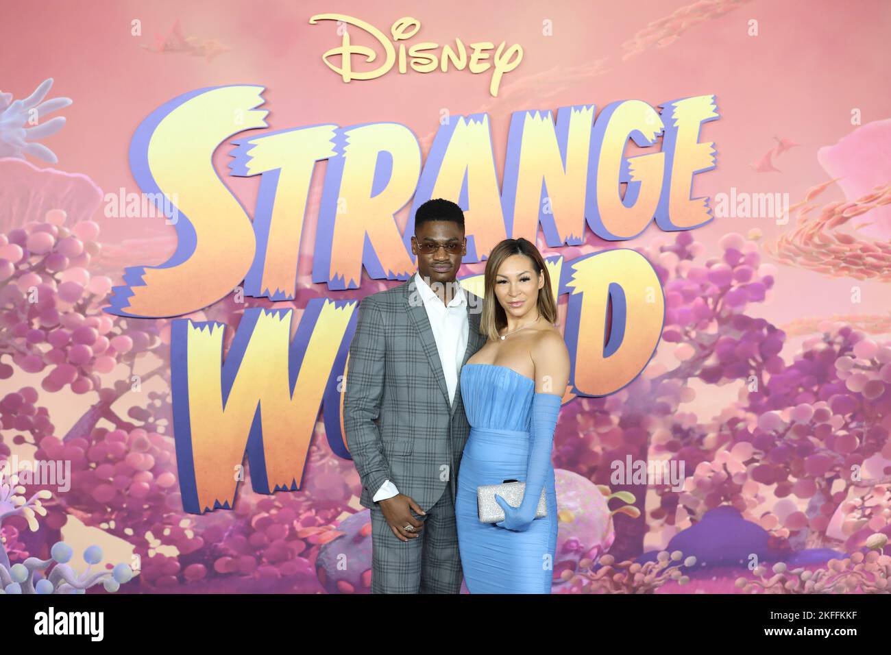 Aj Bunker attends the UK Premiere of "Strange World" at Cineworld ...