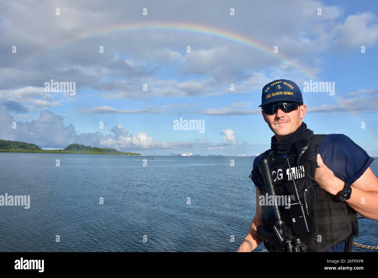 The Sentinel-class fast response cutter USCGC Oliver Henry (WPC 1140 ...