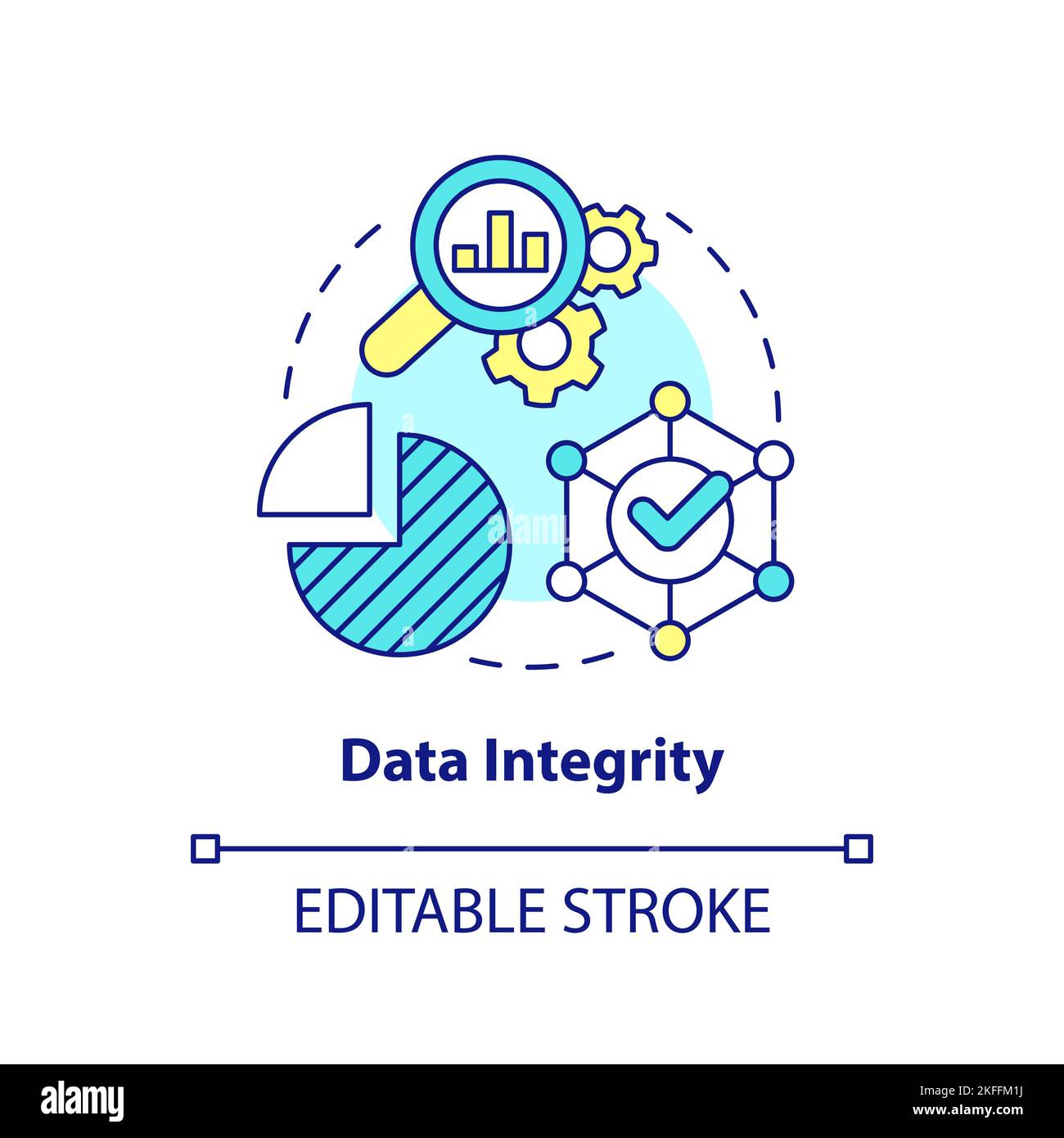 Data integrity concept icon Stock Vector Image & Art - Alamy