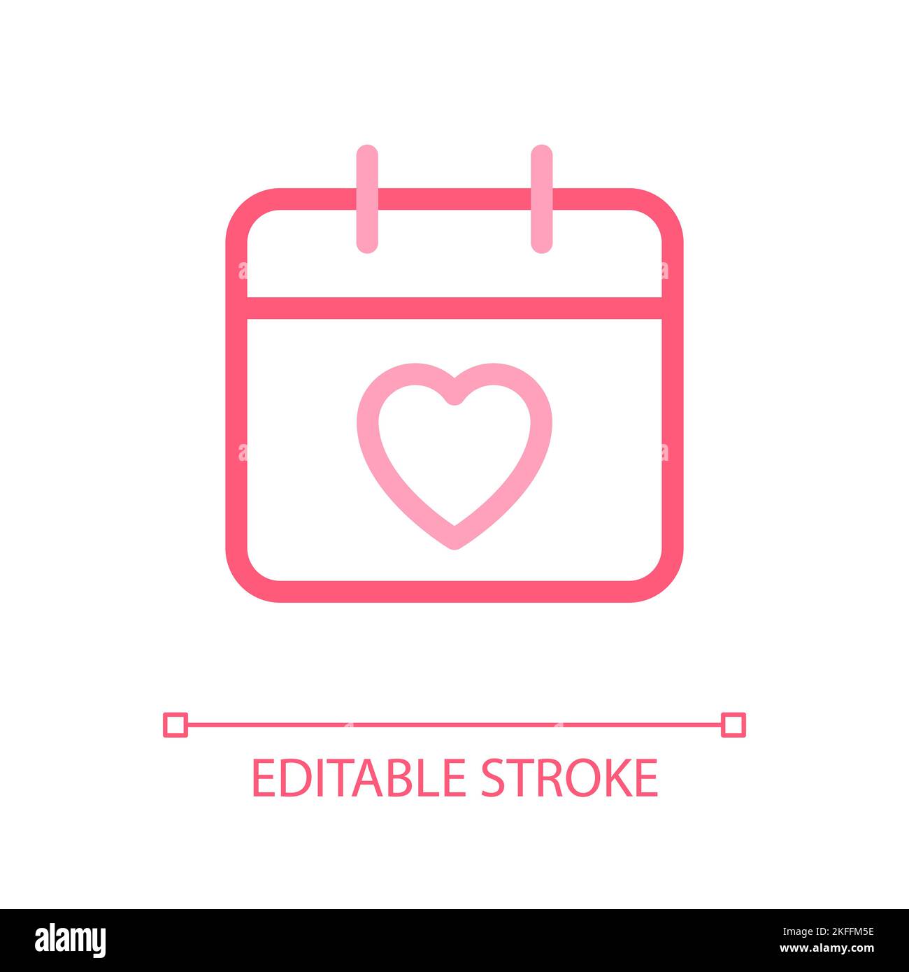 Menstrual cycle tracking pixel perfect color linear ui icon Stock ...