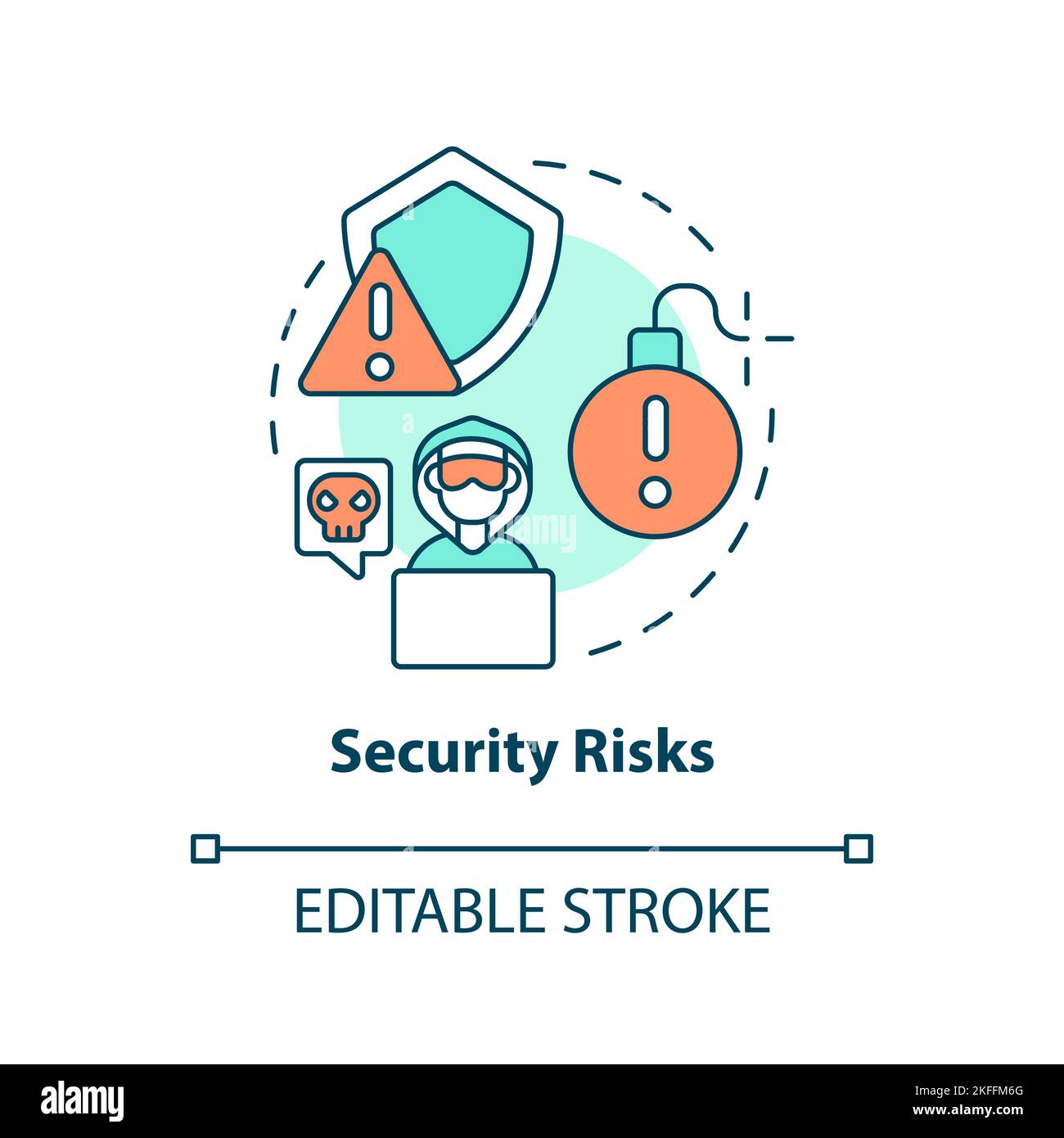 Cyber security threat image Stock Vector Images - Alamy