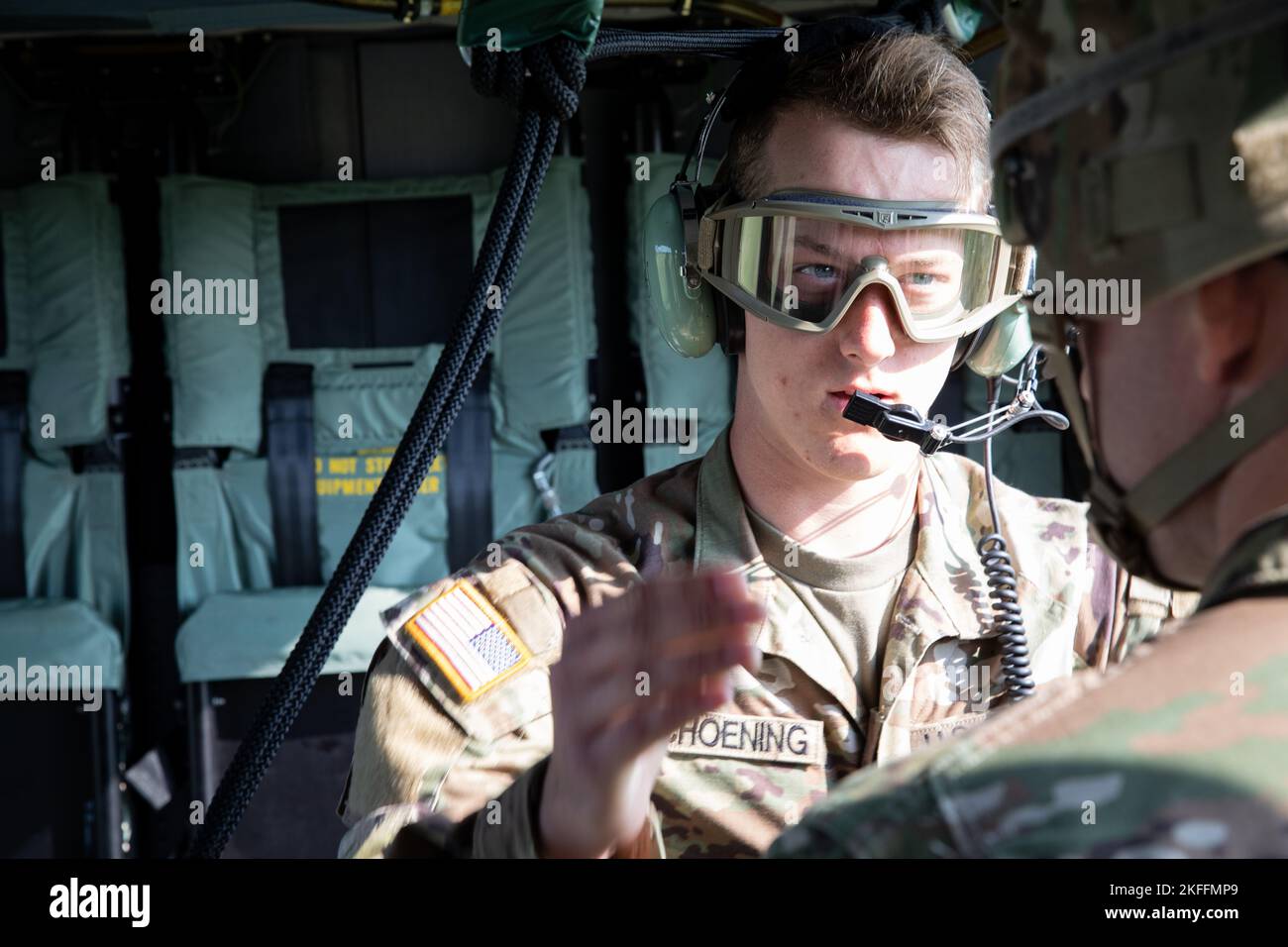 Spc. Jackson Shoening, a combat medic with Headquarters and ...