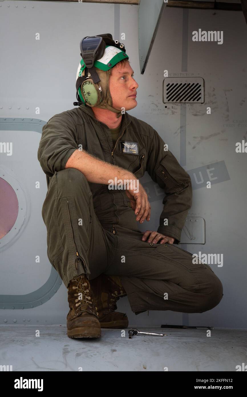 U.S. Marine Corps Cpl. Isaiah Dunagan, airframe mechanic with Marine ...