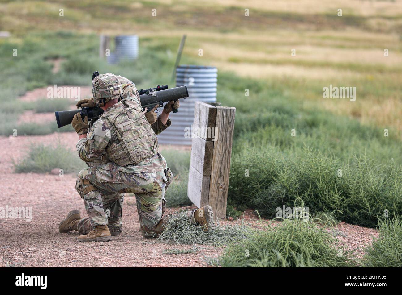 2nd Stryker Brigade Combat Team infantry Soldiers shot a M3 Carl Gustav ...
