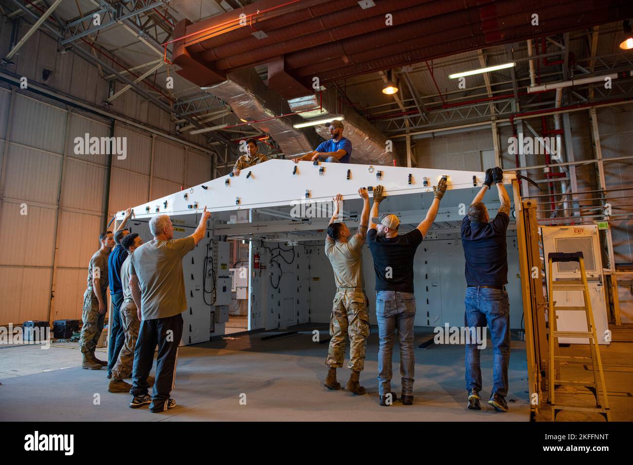 U.S. Air Force Airmen from the 48th Fighter Wing, civilian employees ...