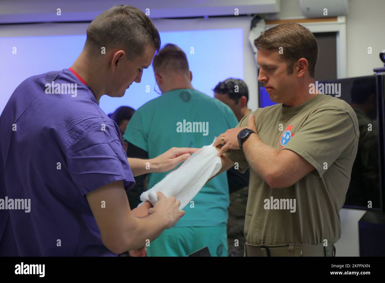 Physician Assistant candidates Capt. Katalina Freeman and OC Dave Kelly ...