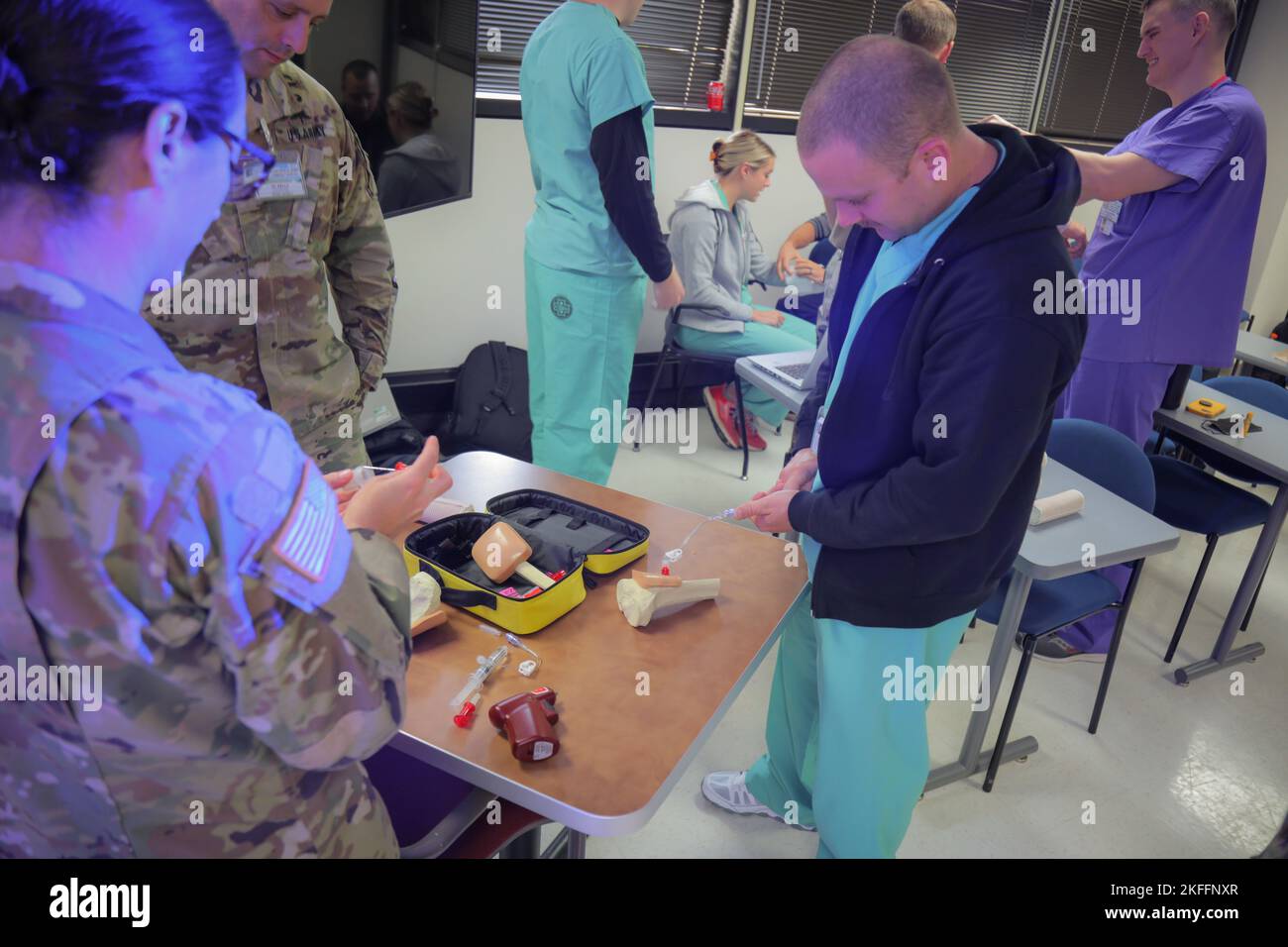 Physician Assistant candidates Capt. Katalina Freeman and OC Dave Kelly ...