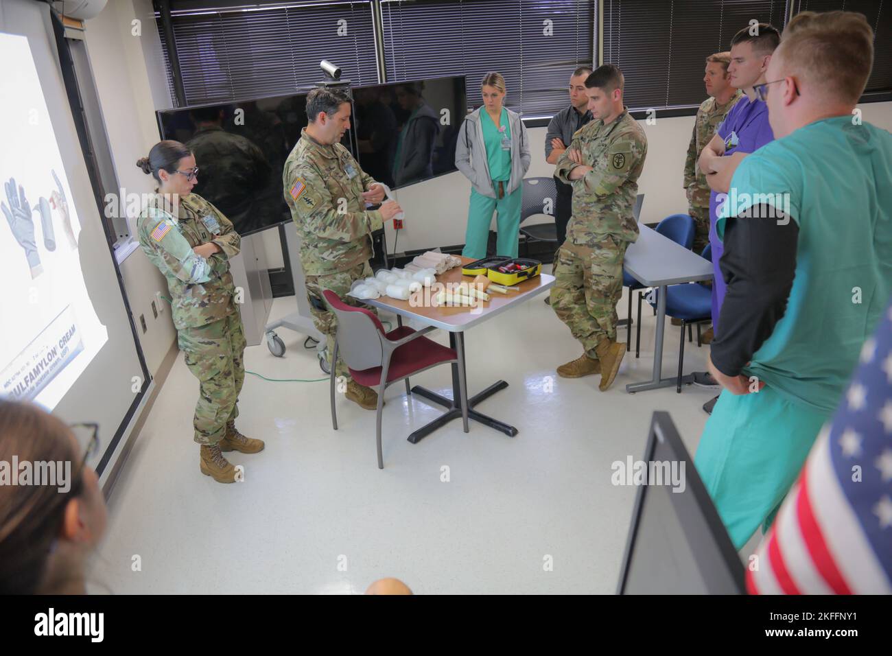 Physician Assistant candidates Capt. Katalina Freeman and OC Dave Kelly ...