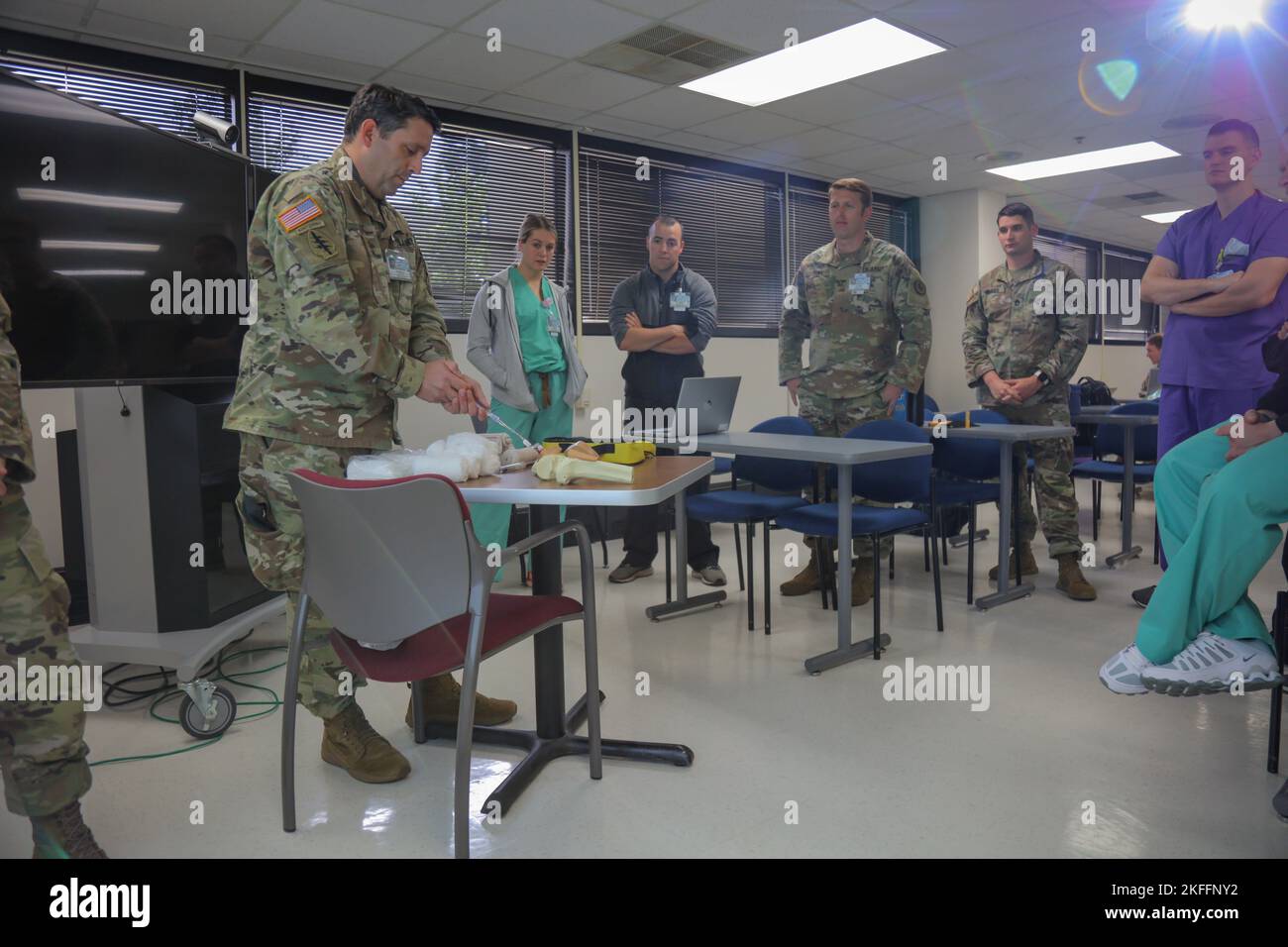 Physician Assistant candidates Capt. Katalina Freeman and OC Dave Kelly ...